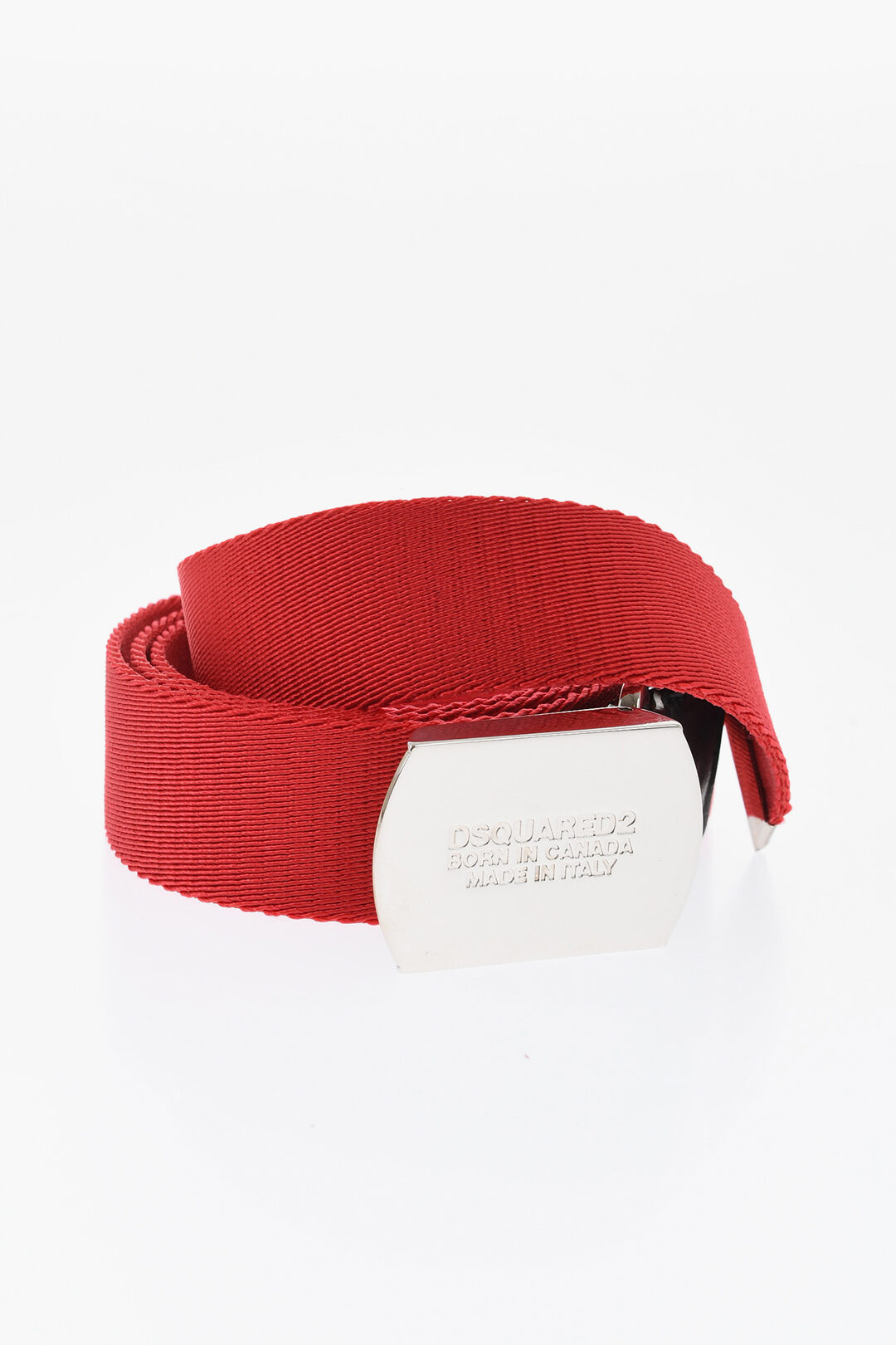 Dsquared2 Solid Color Nylon Belt with Military Buckle 30mm men ...