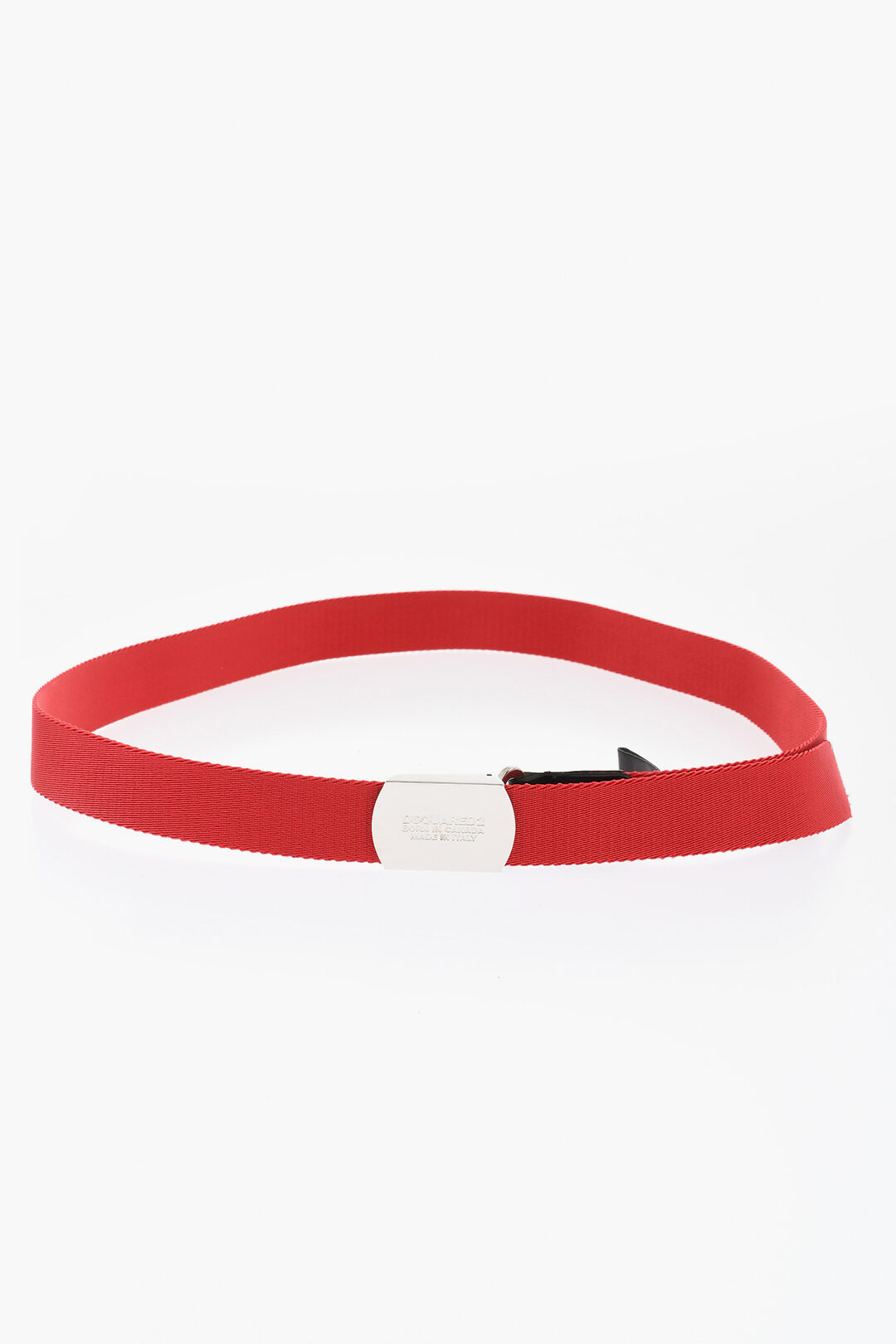 Dsquared2 Solid Color Nylon Belt with Military Buckle 30mm men ...