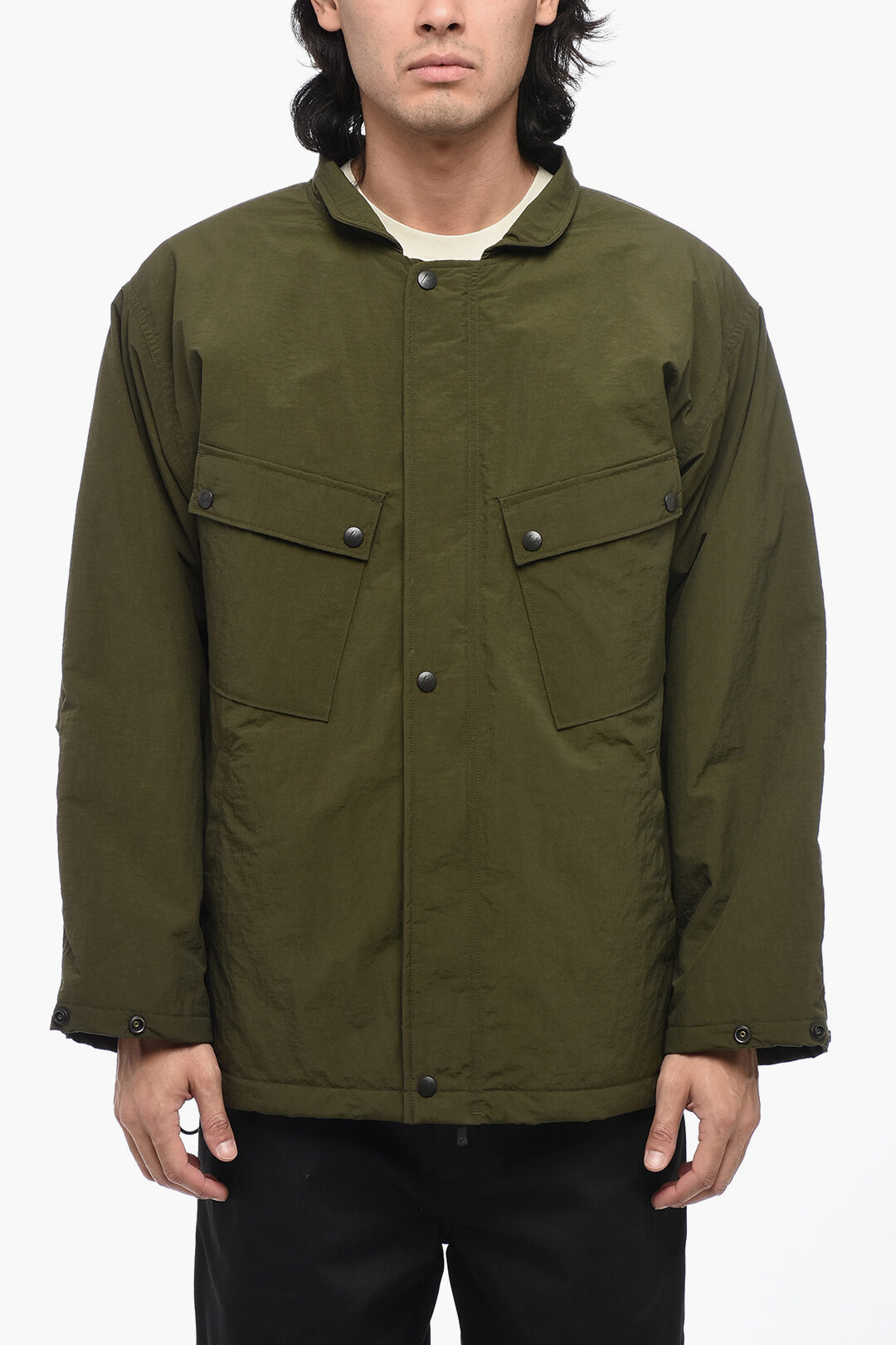 Needles Solid Color Nylon Utility Jacket men - Glamood Outlet