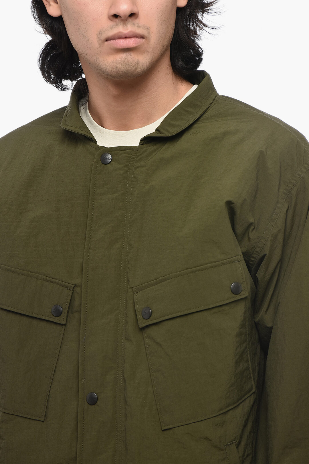 Needles Solid Color Nylon Utility Jacket men - Glamood Outlet