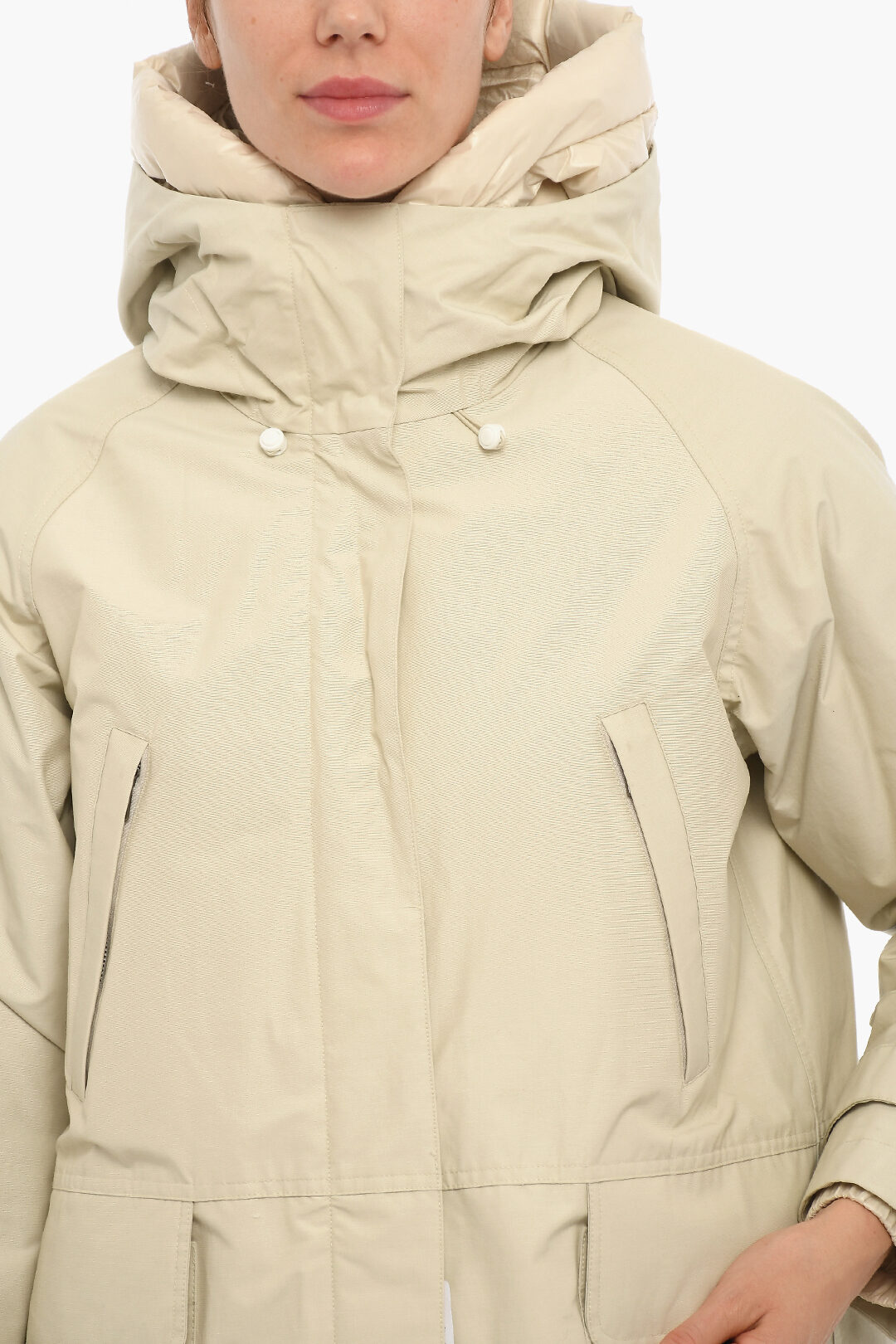 Woolrich Solid Color Parka with Removable Inner Down Jacket women ...