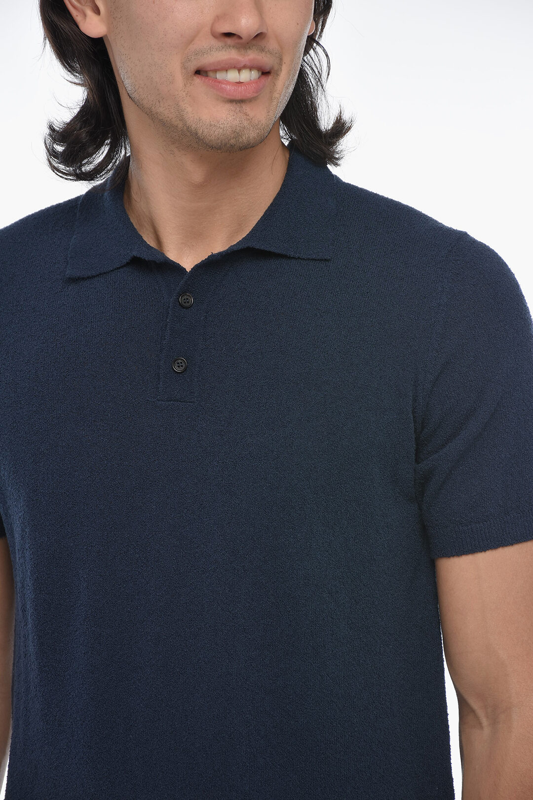 Roberto Collina Solid Color Short Sleeved Polo men - Glamood Outlet