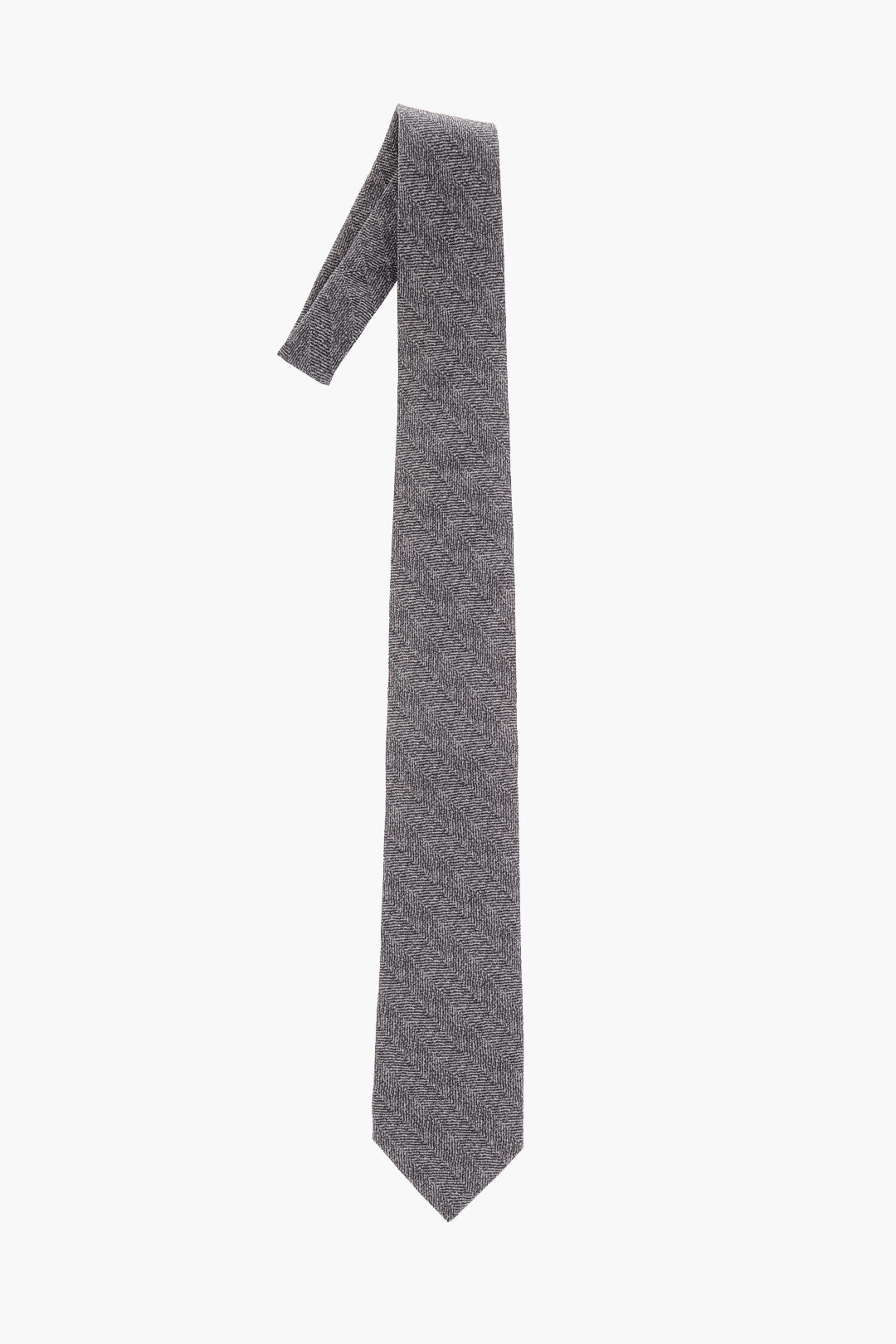 Corneliani Solid color Silk and Wool Kipper Tie men - Glamood Outlet
