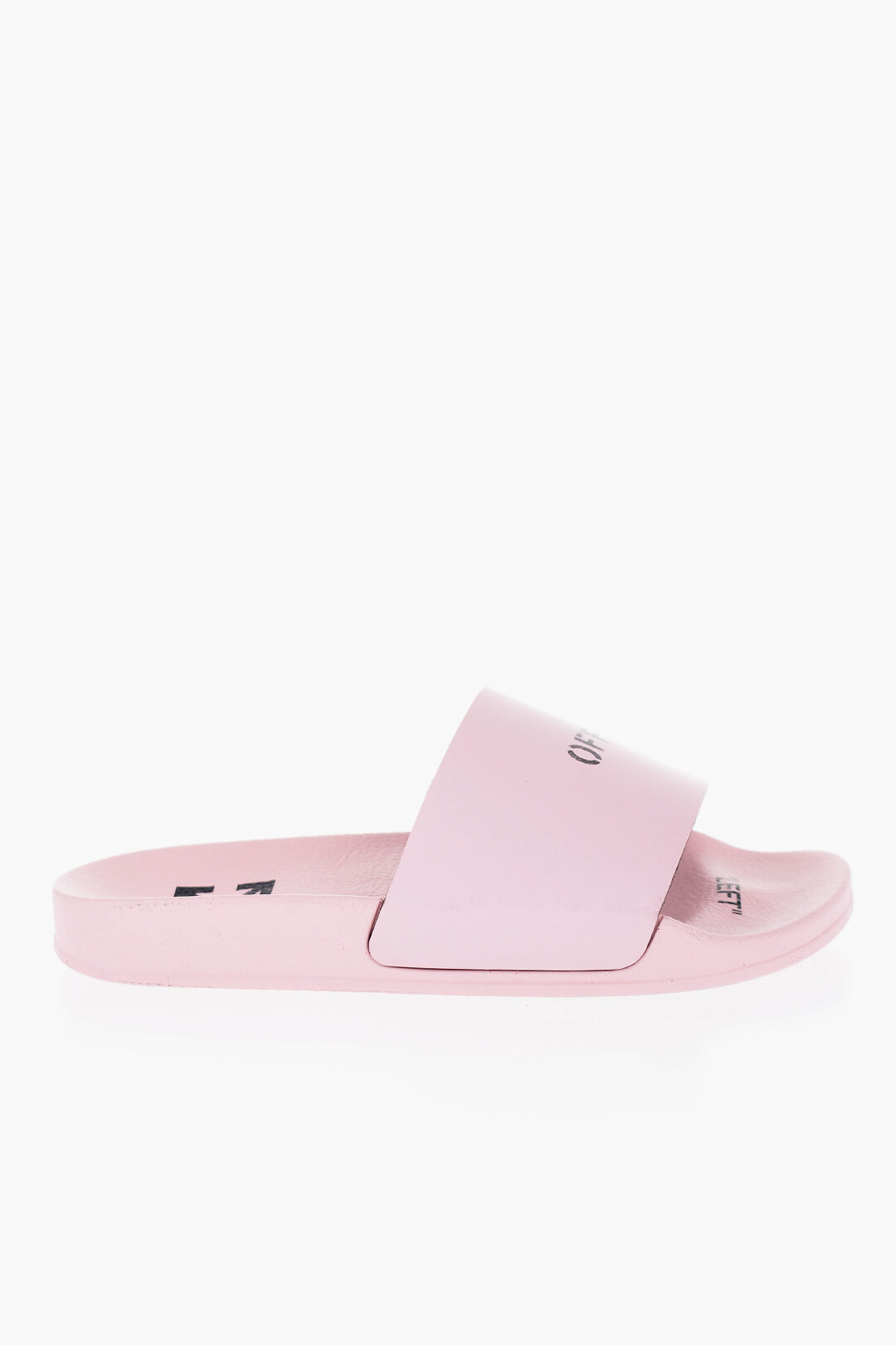 Off-White Solid Color Slides with Contrasting Details women - Glamood ...