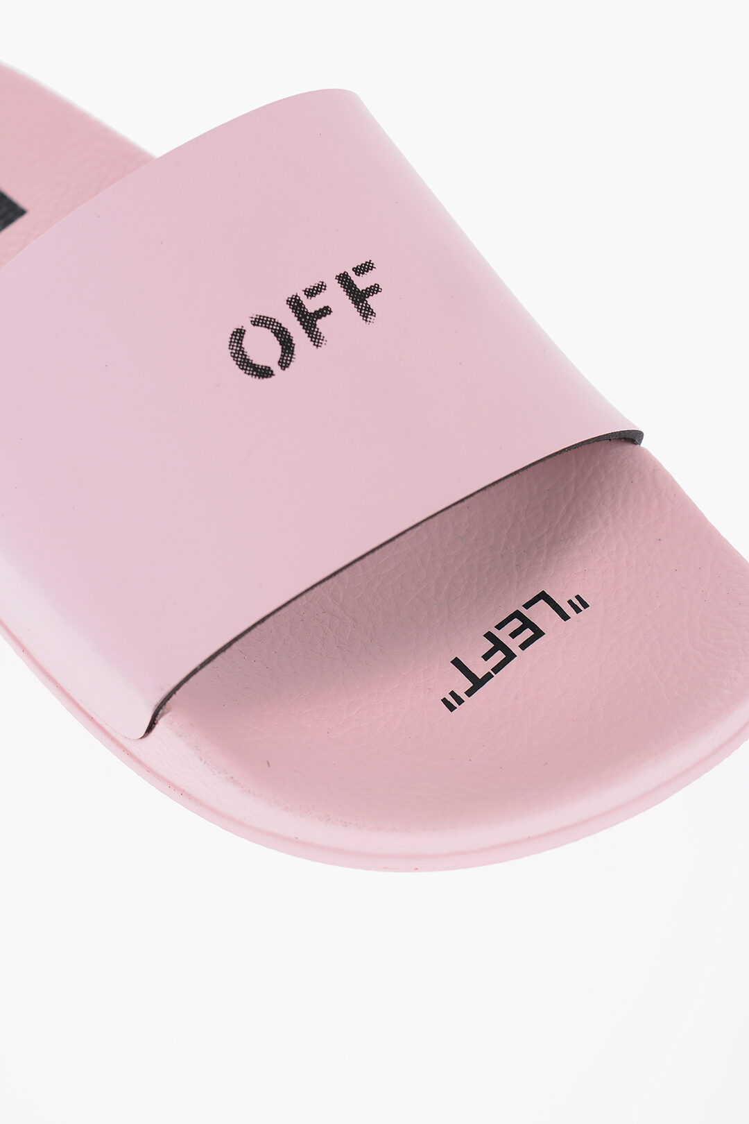 Off-White Solid Color Slides with Contrasting Details women - Glamood ...