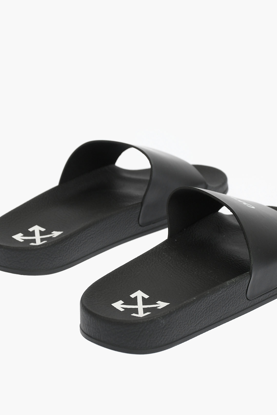 Off-White solid color slides with print men - Glamood Outlet