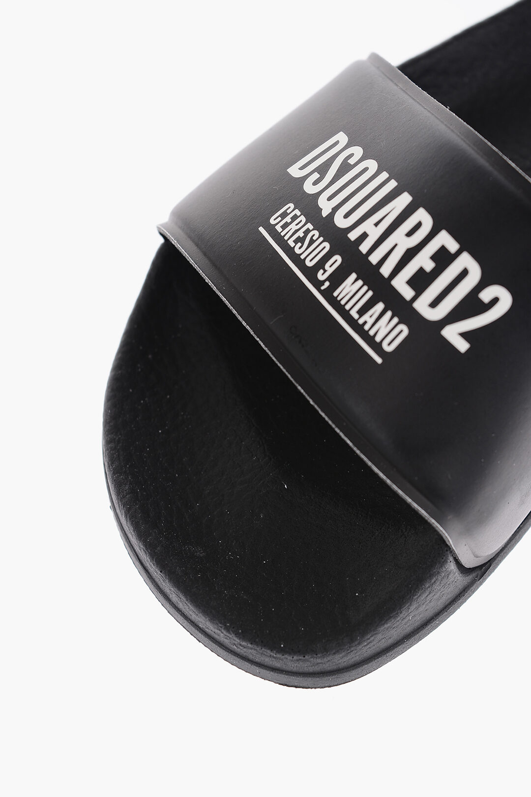 Dsquared2 Kids Solid Color Slides with Printed Contrasting Logo unisex ...