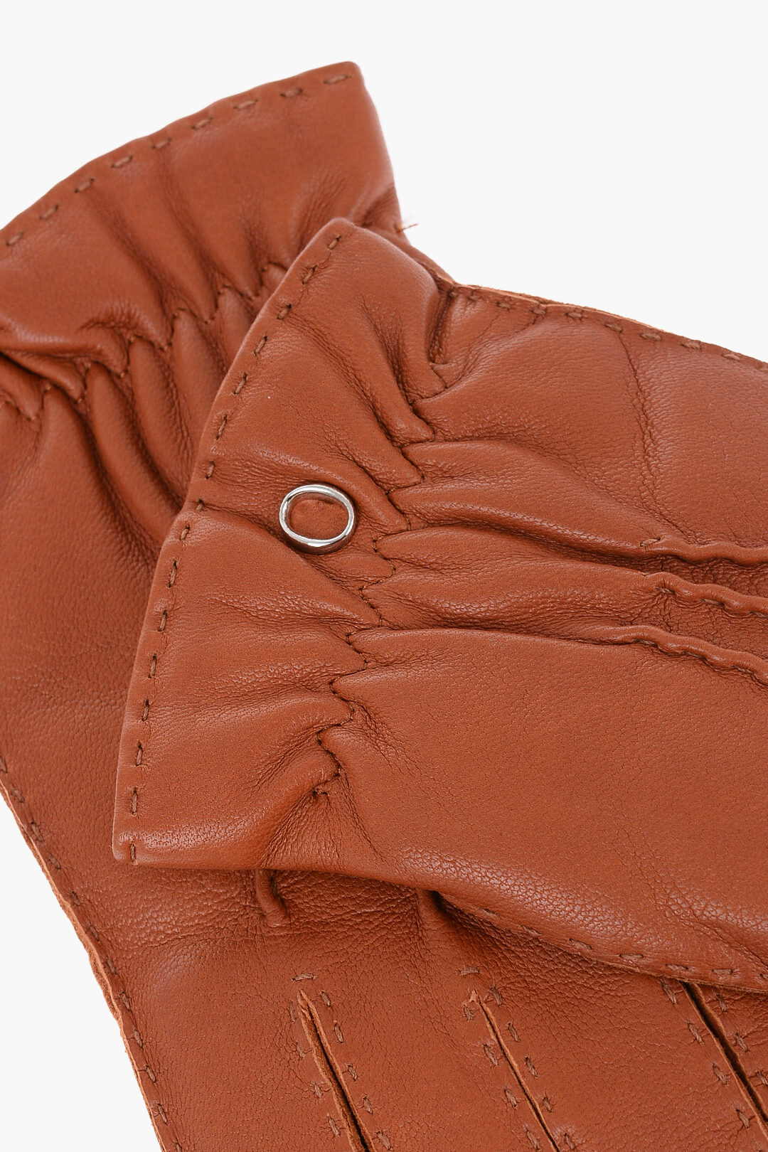 Orciani Solid Color Soft Leather Glovers women - Glamood Outlet