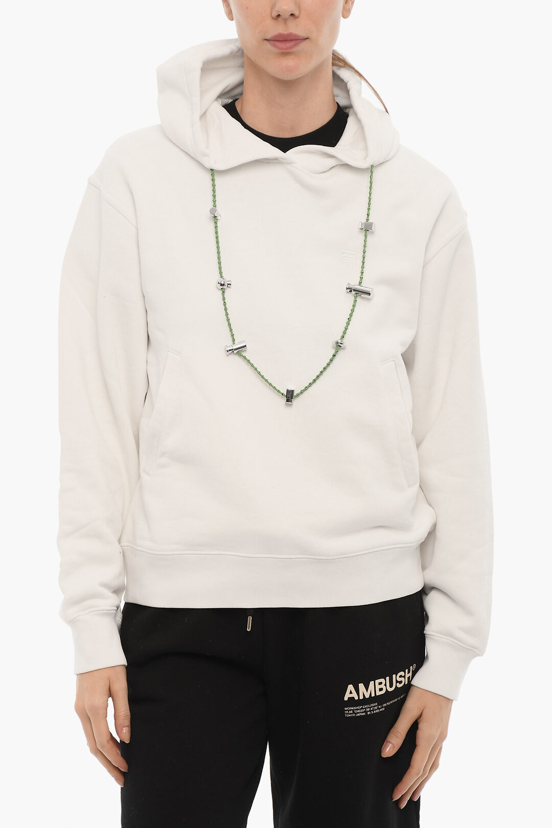 Ambush Solid Color STOPPERS Hoodie with Removable Chain women - Glamood ...