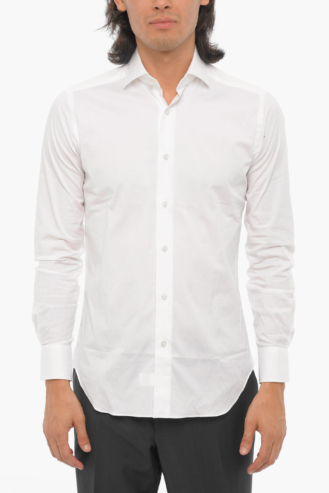 Xacus Solid Color Stretch Cotton Shirt men - Glamood Outlet