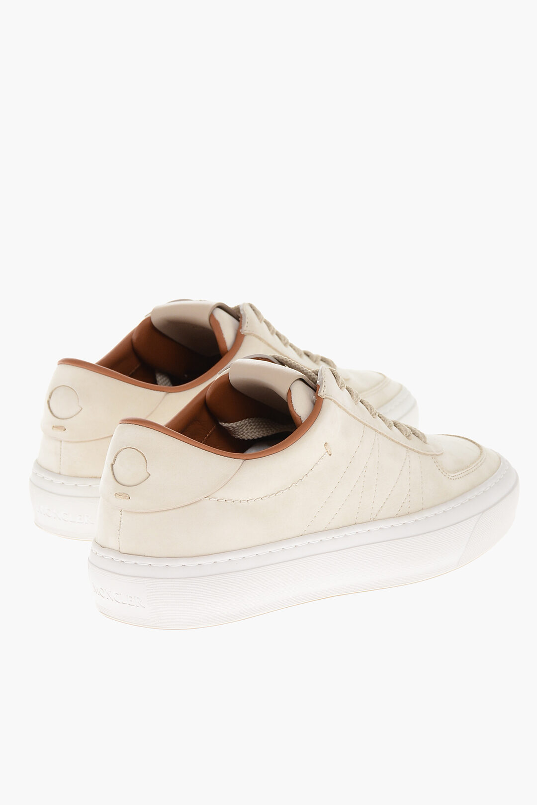 Moncler Solid Color Suede Low-Top Sneakers men - Glamood Outlet