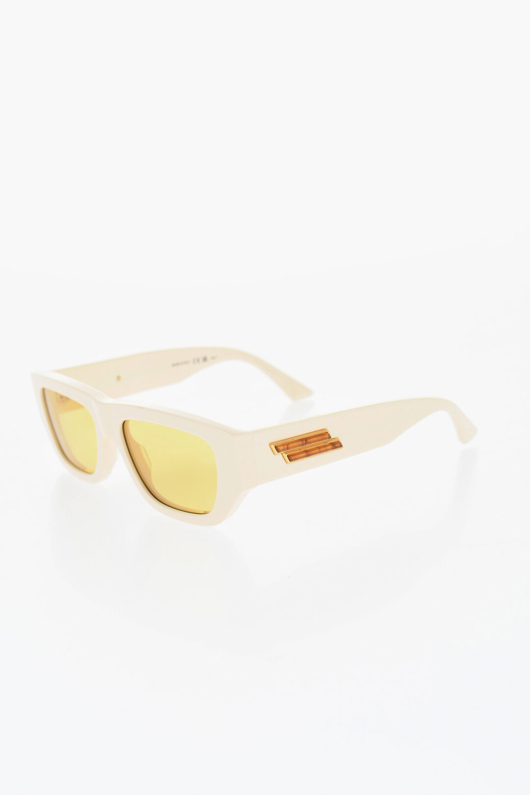 Bottega Veneta Solid Color Sunglasses with Golden Details women - Glamood Outlet