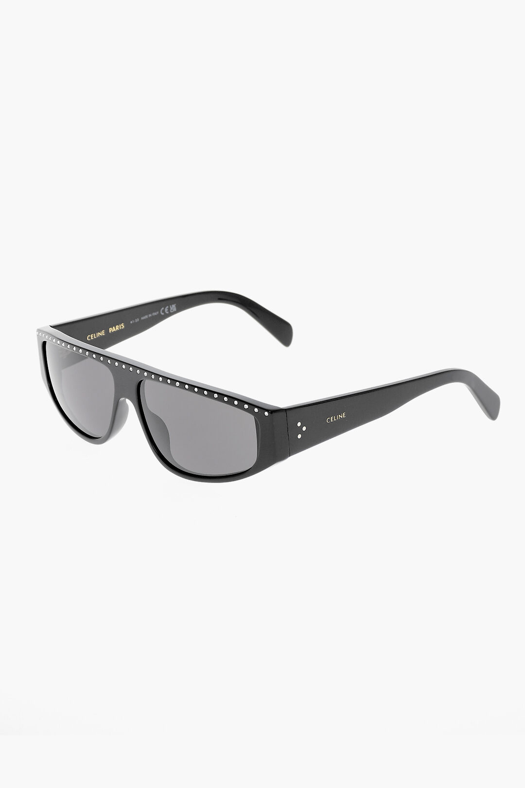 Celine Solid Color Sunglasses With Rhinestone Men Glamood Outlet