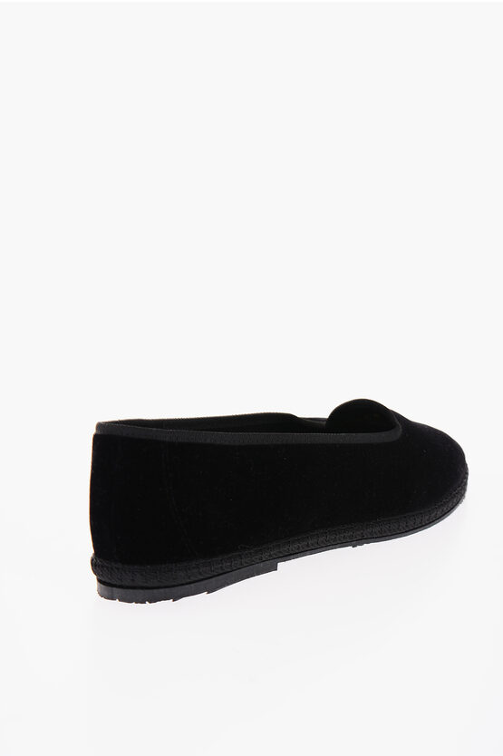 Gil Casas Solid Color Velvet Furlane with Chilli Pepper Embroidery ...