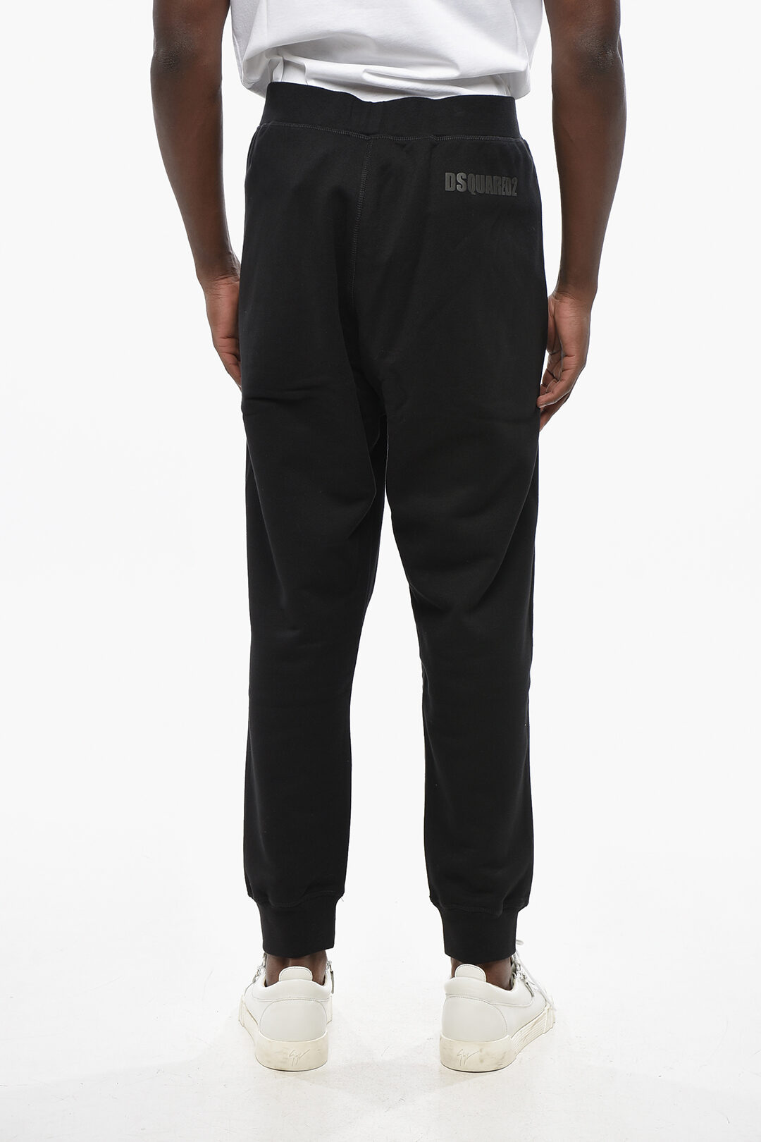 Dsquared2 Solid-Colored Joggers RELAX DEAN FIT with Embossed Logo men ...