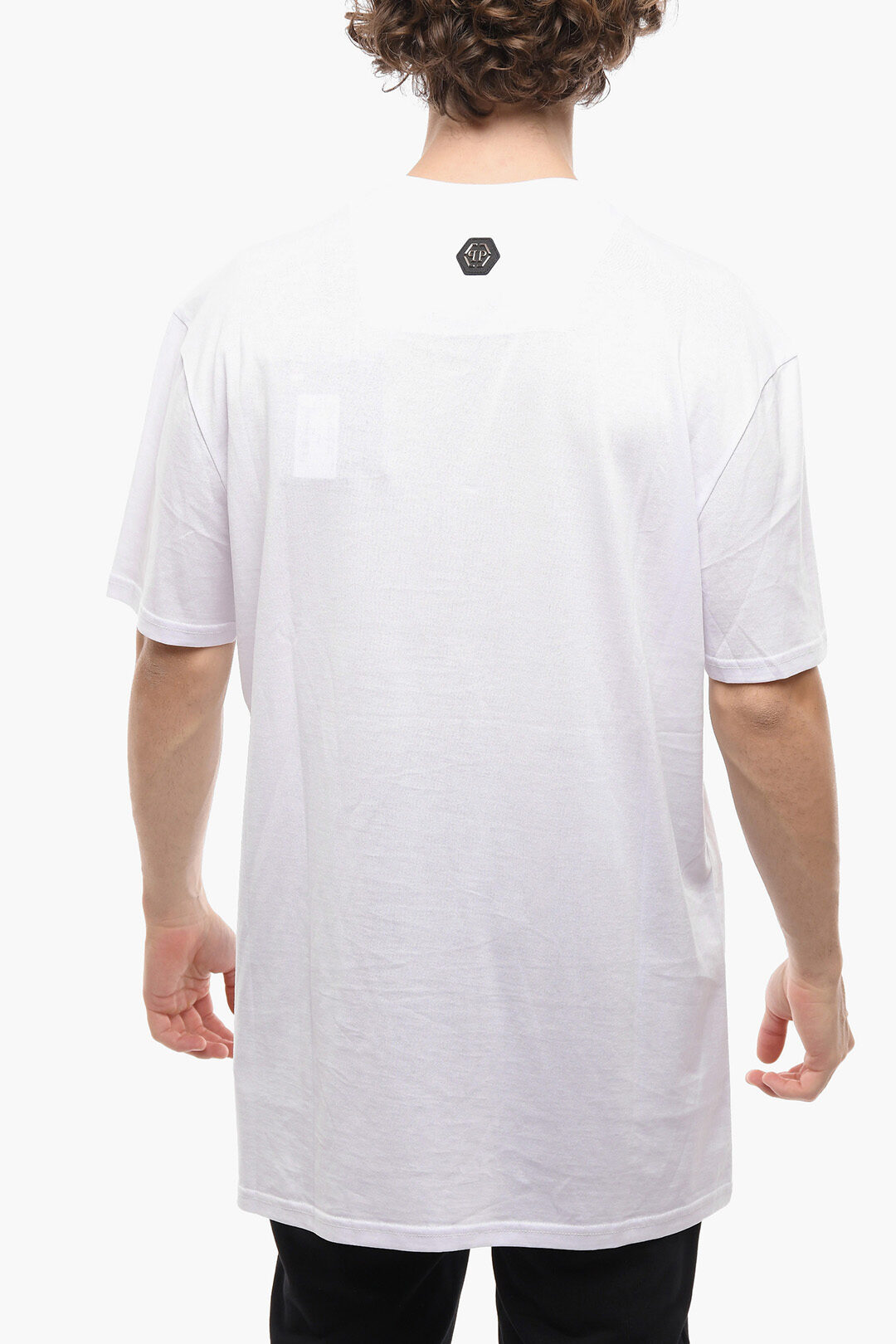 Philipp Plein SS PP1978 Crew-neck T-shirt with Crystal Inserts men ...