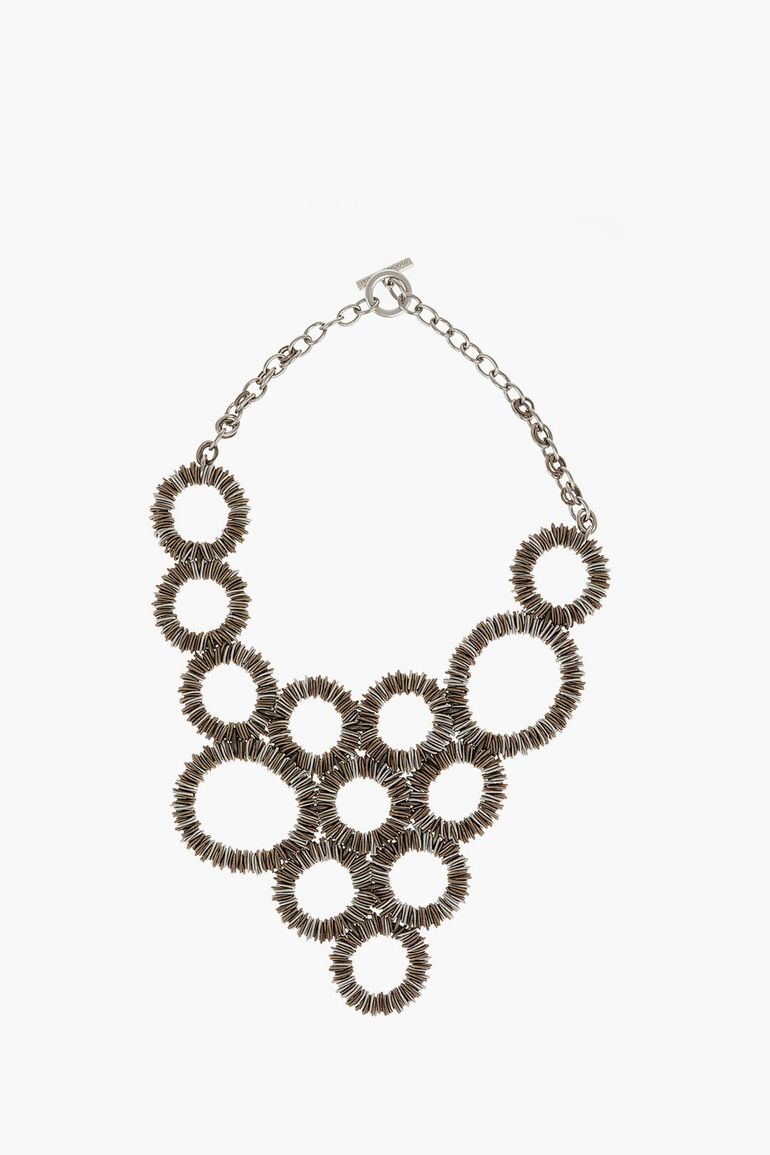 Monica Trevisi Steel Necklace with Cut-Out Details women - Glamood Outlet