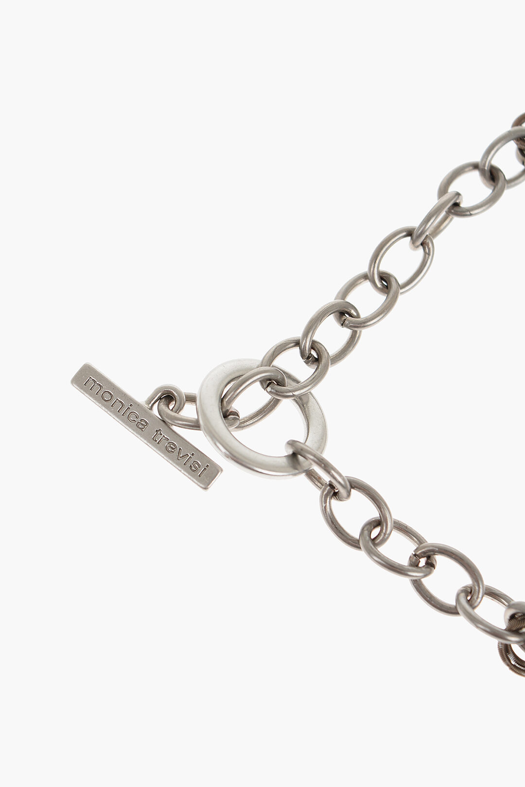 Monica Trevisi Steel Necklace with Cut-Out Details women - Glamood Outlet