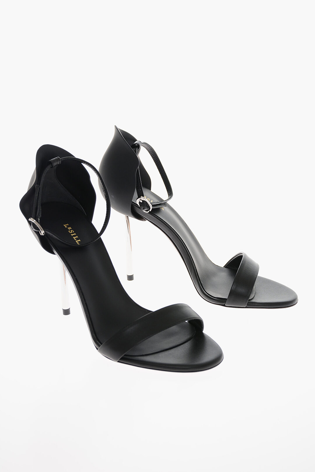 Le Silla Stiletto Heel PETALO Leather Sandals 9cm women - Glamood Outlet