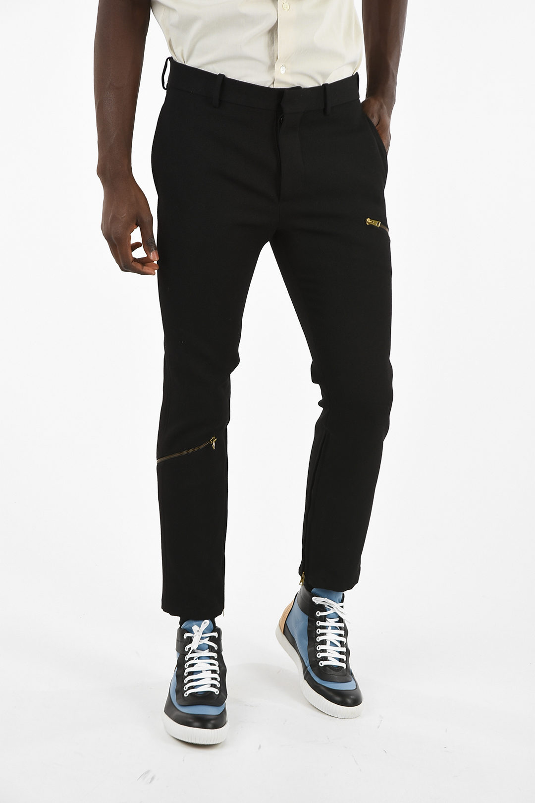Marni Straight Fit Pants with Hidden Closure men - Glamood Outlet