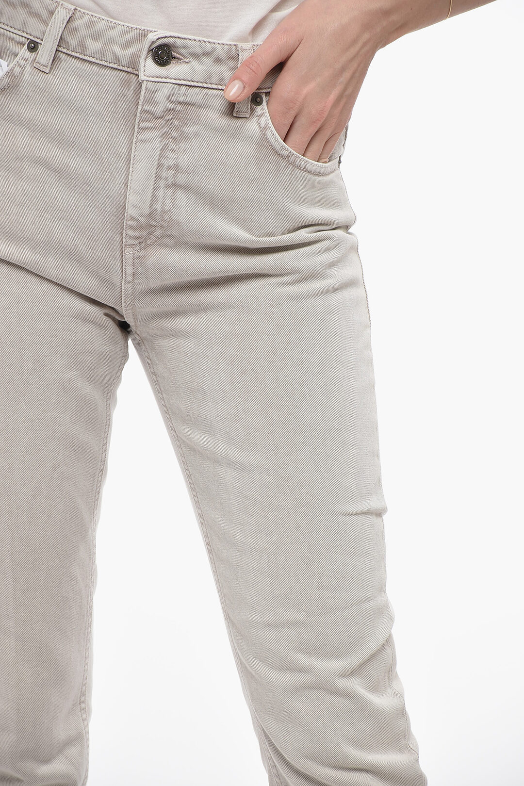 Dondup Straight Leg CINDY Jeans with Logoed Button 16cm women - Glamood ...