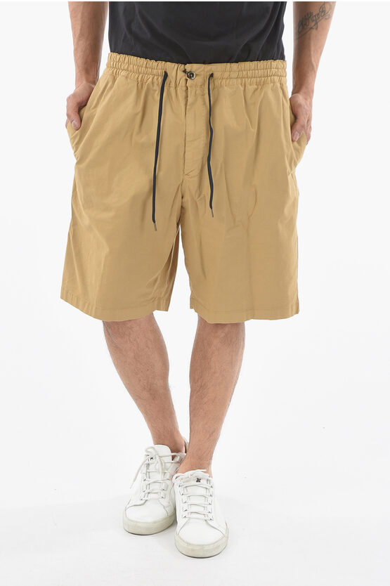 PT01 Stretch Cotton Drawstring Shorts men - Glamood Outlet