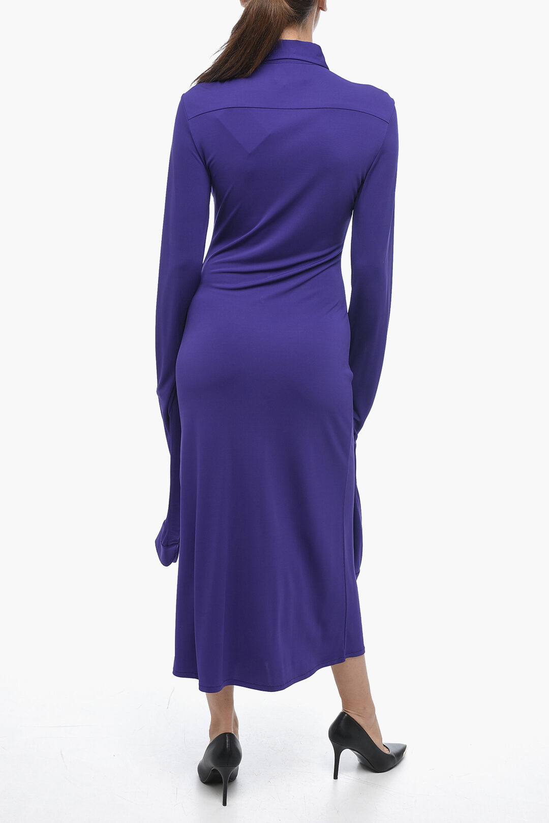 Coperni Stretch Fabric Shirt Dress with Extra-long Sleeves women ...