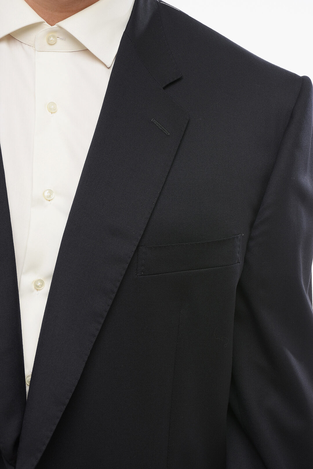 Corneliani Stretch Virgin Wool Suit with Flap Pockets men - Glamood Outlet