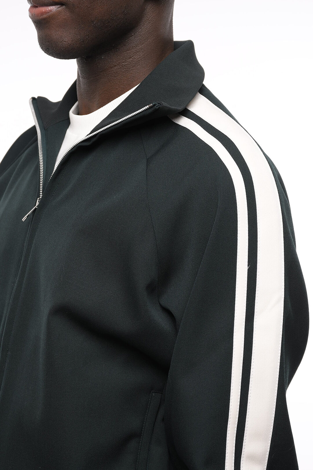 Bottega Veneta Stretch Wool Sweatshirt with Contrasting Bands men ...