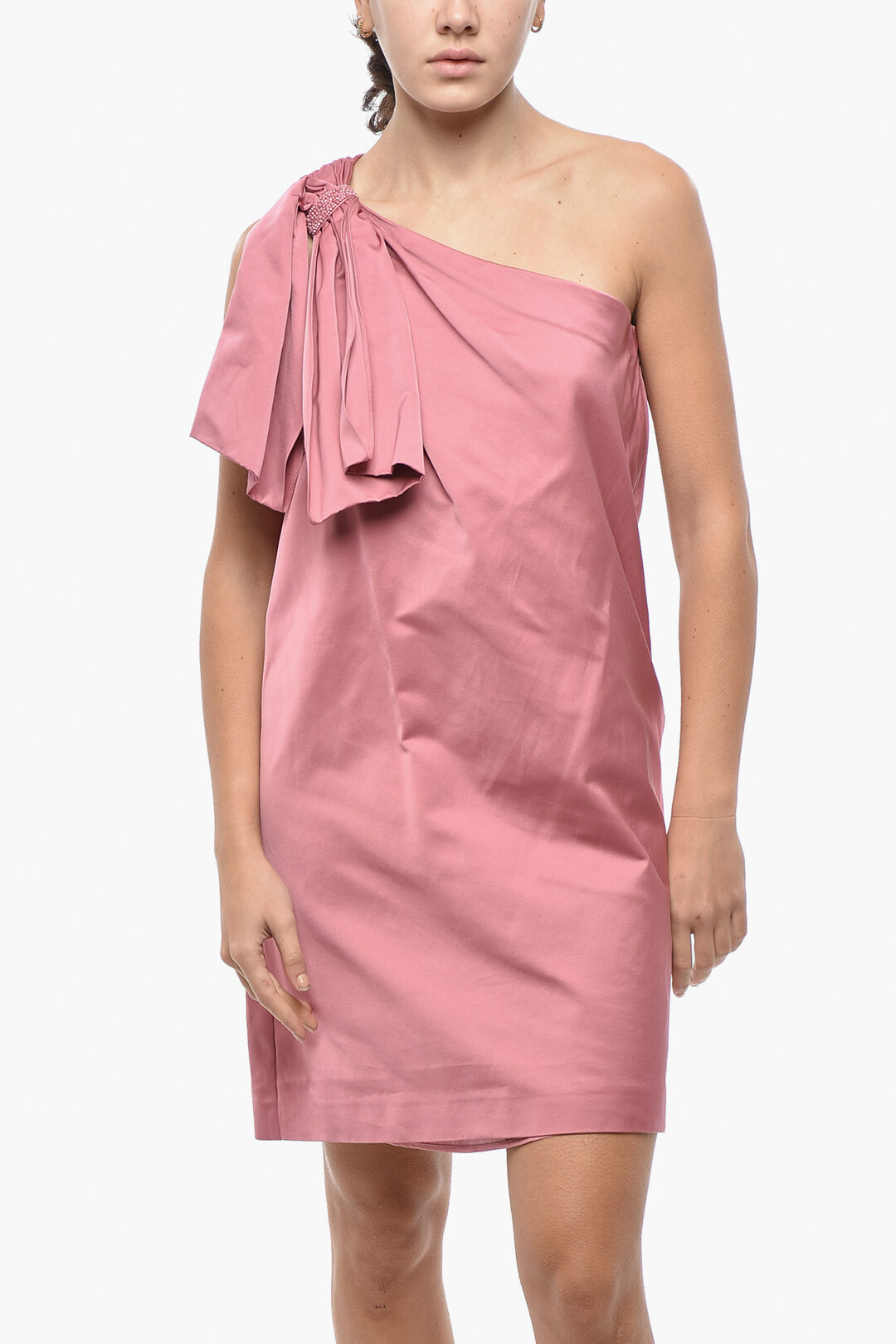 Max Mara STUDIO One-Shoulder INNOCUO Dress with Bow Detail women ...