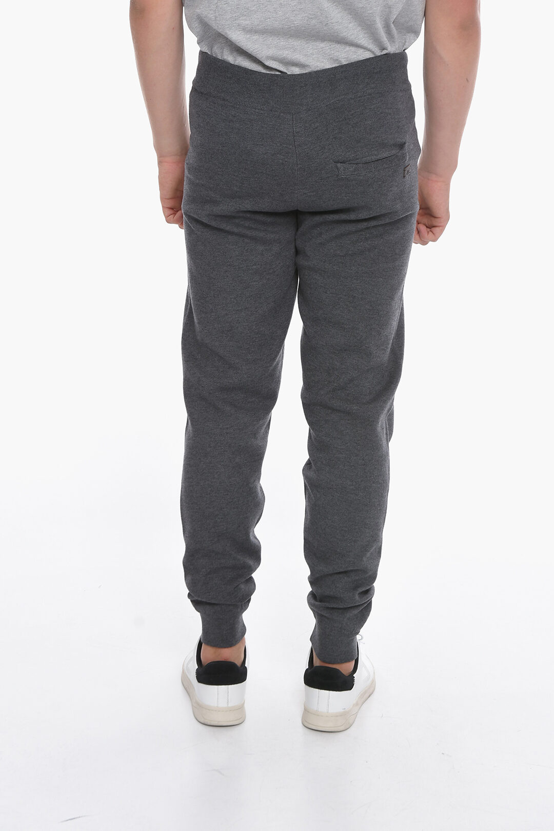 Corneliani STYLE & FREEDOM Contrasting Band Knitted Sweatpants men ...