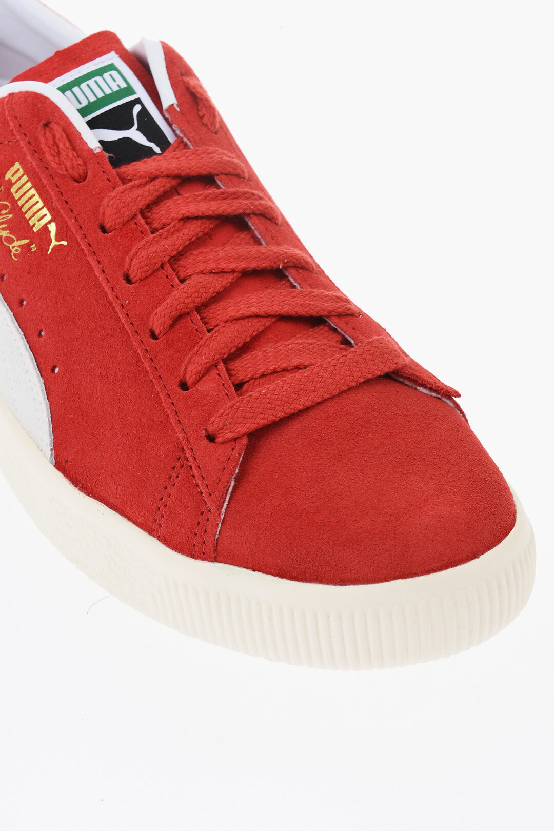 Puma Suede CLYDE OG Low-Top Sneakers with Golden Effect Logo unisex men ...