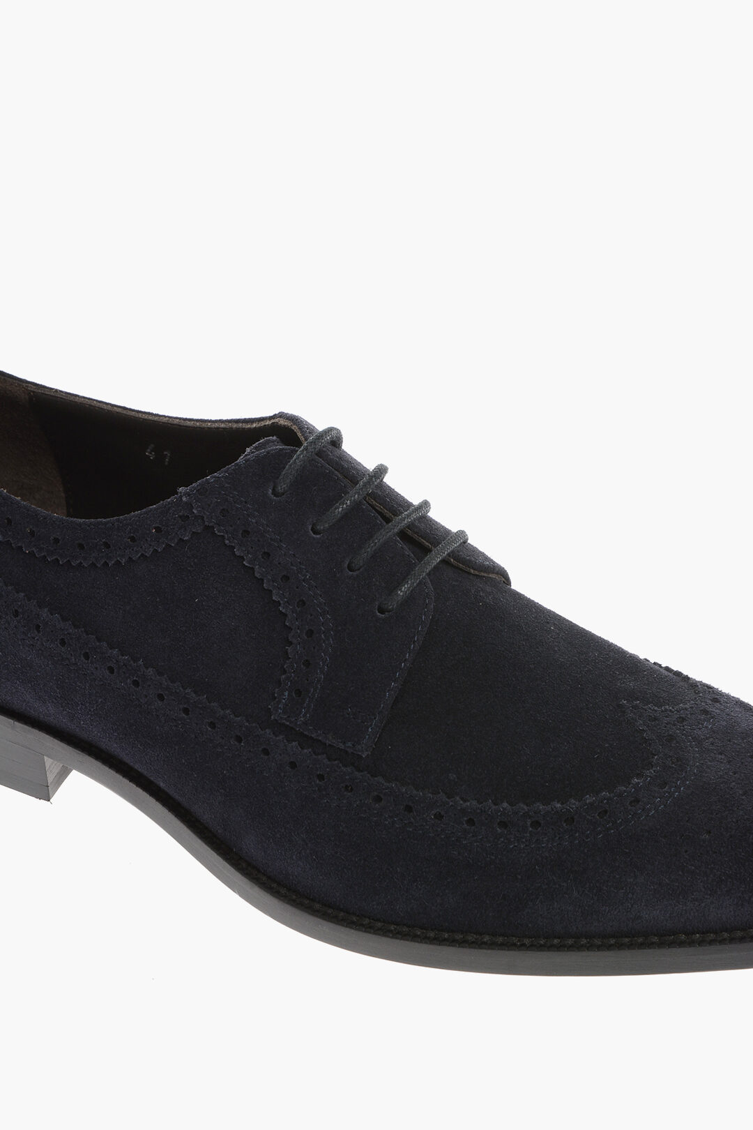 Corneliani Suede Derby Brogue Shoes with Leather Sole men - Glamood Outlet