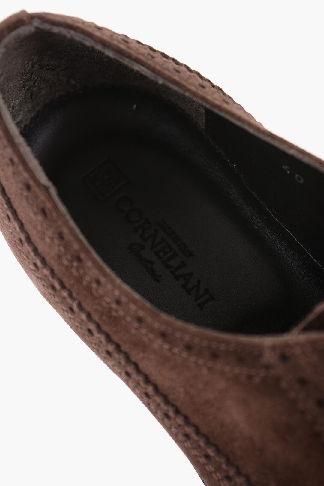 Corneliani Suede Derby Brogue Shoes men - Glamood Outlet