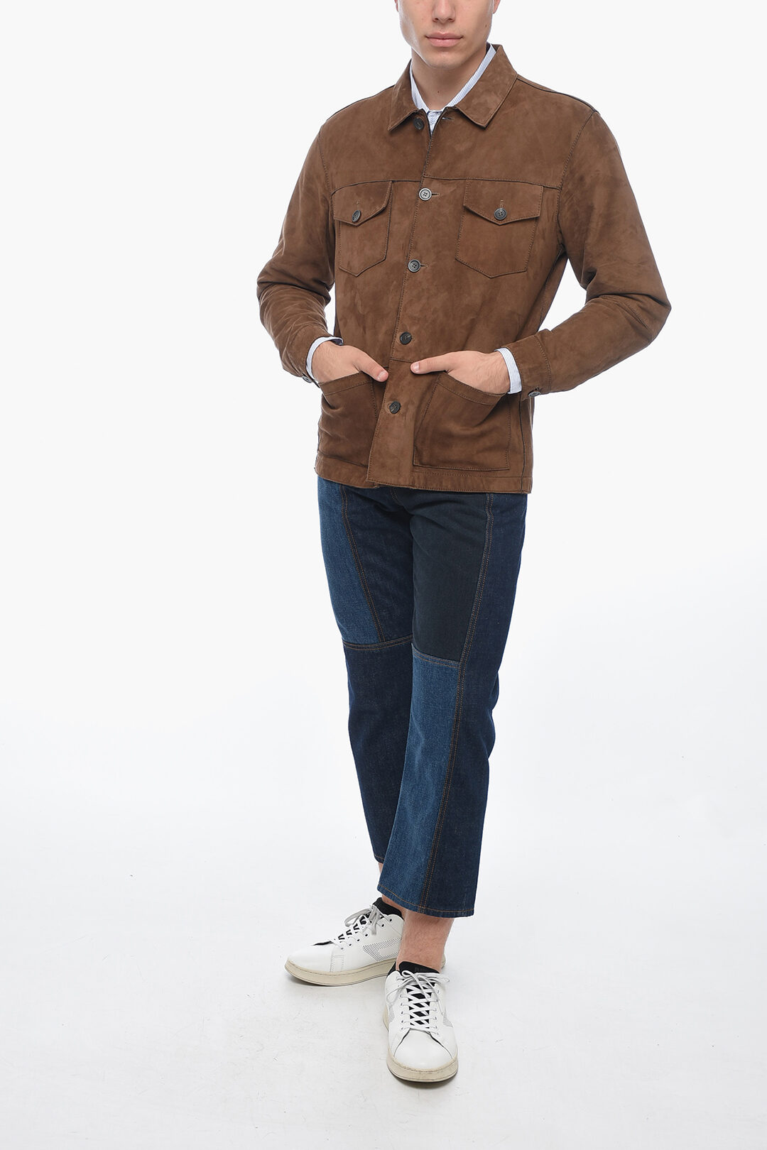 Altea Suede DERBY Jacket with Knitted Lining men - Glamood Outlet