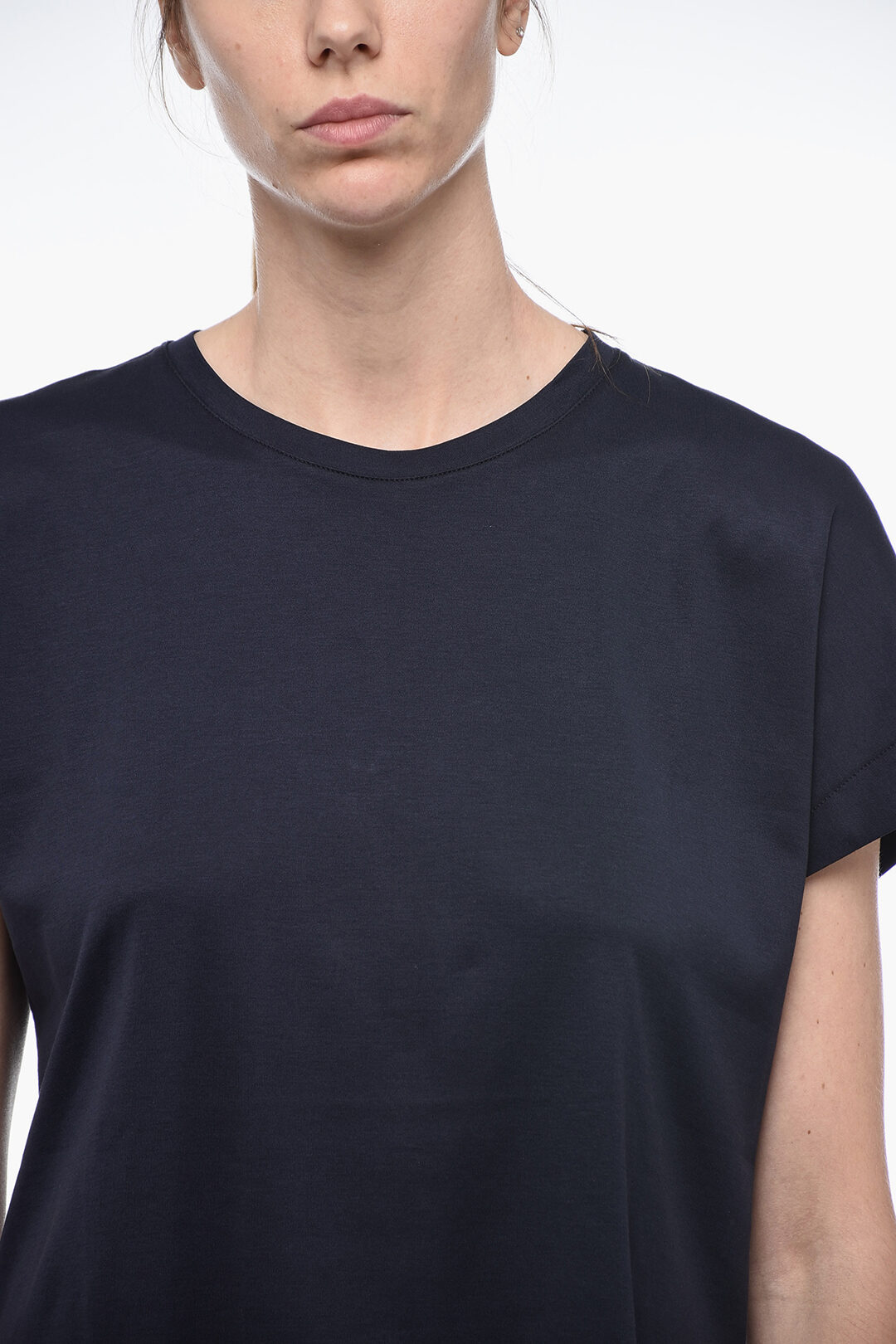 Arovescio Supima Cotton T-Shirt with Splits women - Glamood Outlet