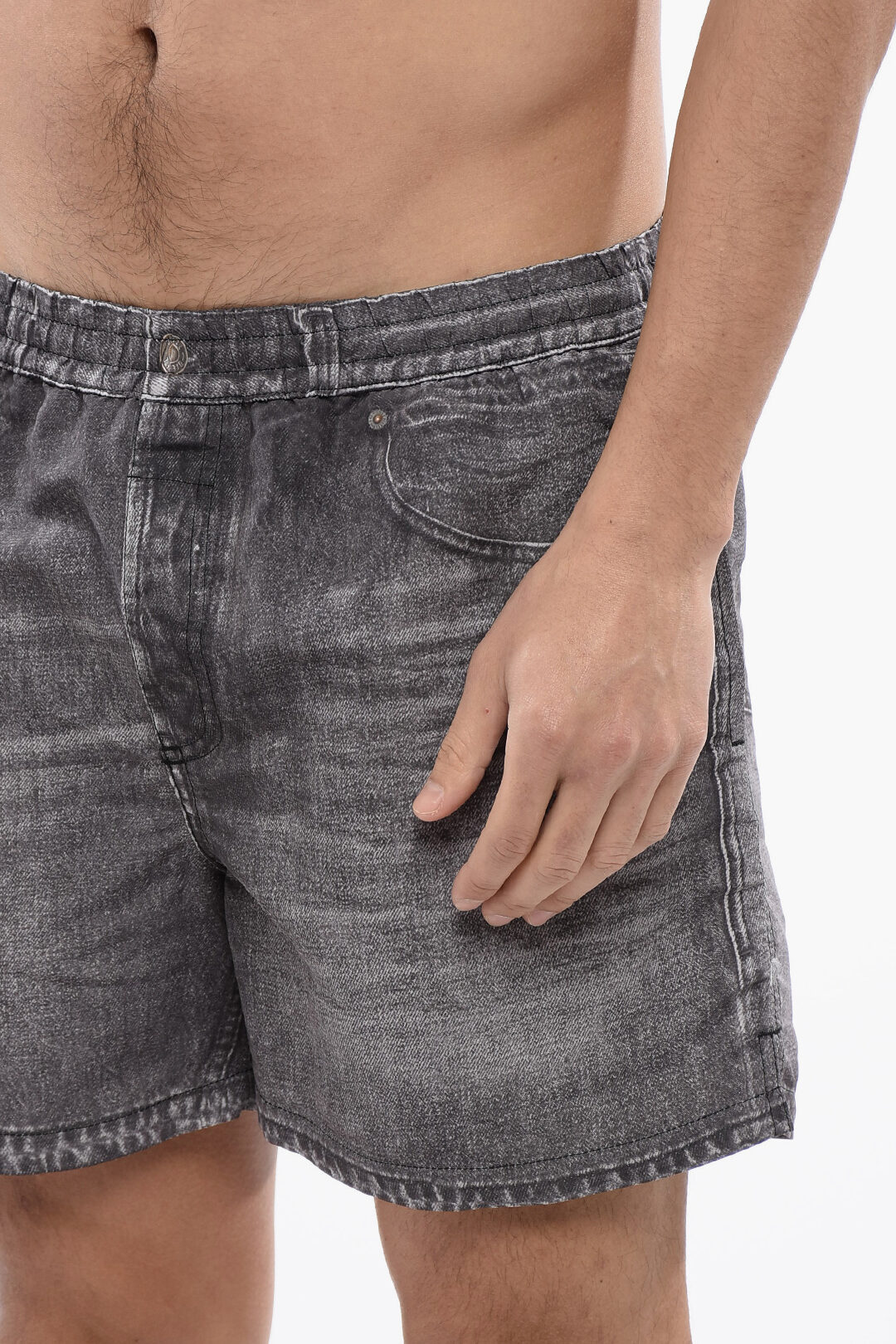 Diesel Swim Shorts BMBX-KEN-37 with Denim Effect Print men - Glamood Outlet