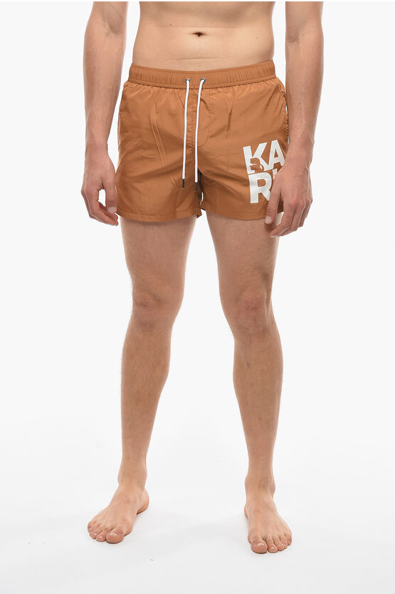 Karl Lagerfeld Swim Shorts CARRY OVER With Maxi Logo men - Glamood Outlet