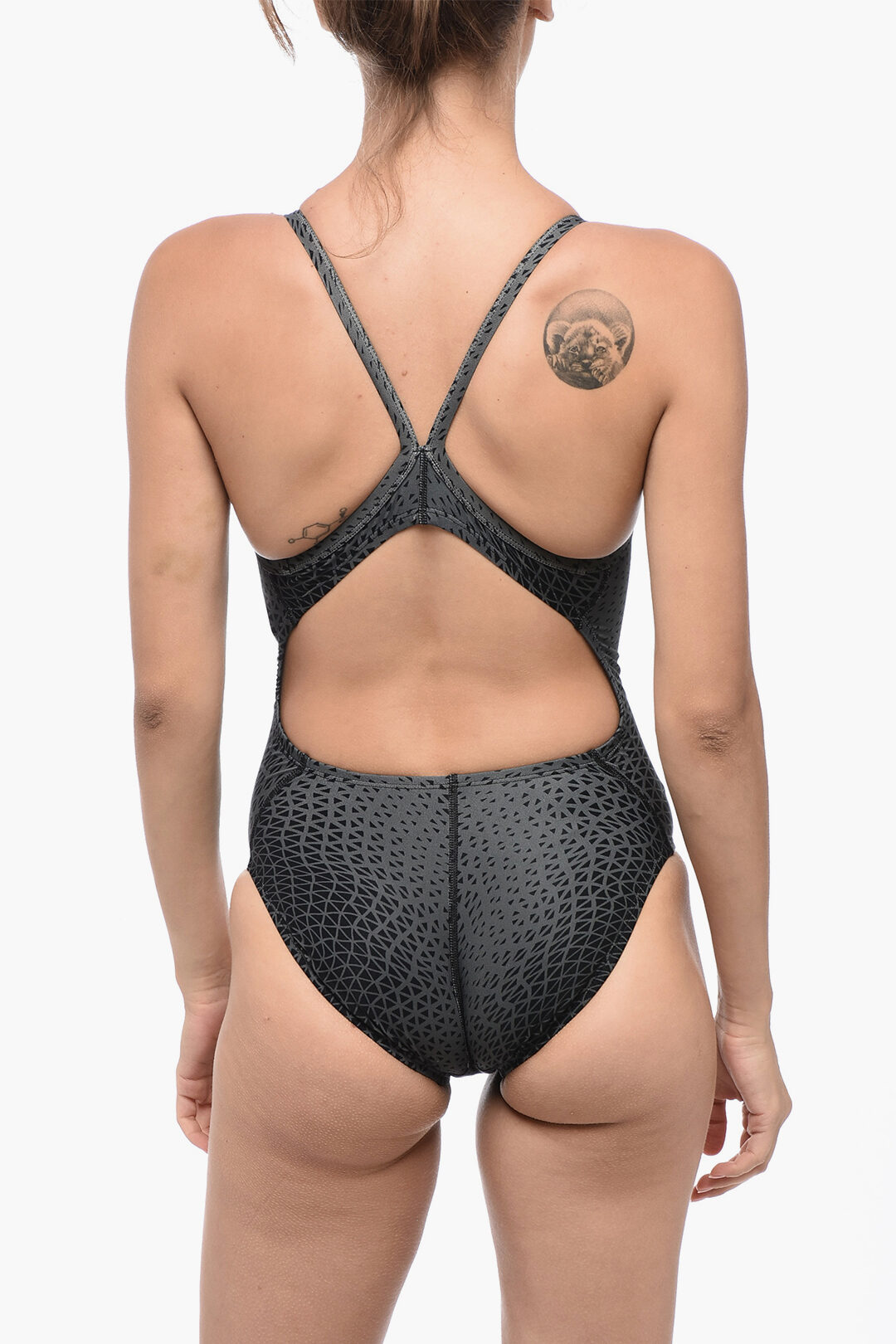 Nike SWIM Two-Tone One Piece Swimsuit with Embroidered Logo women - Glamood Outlet