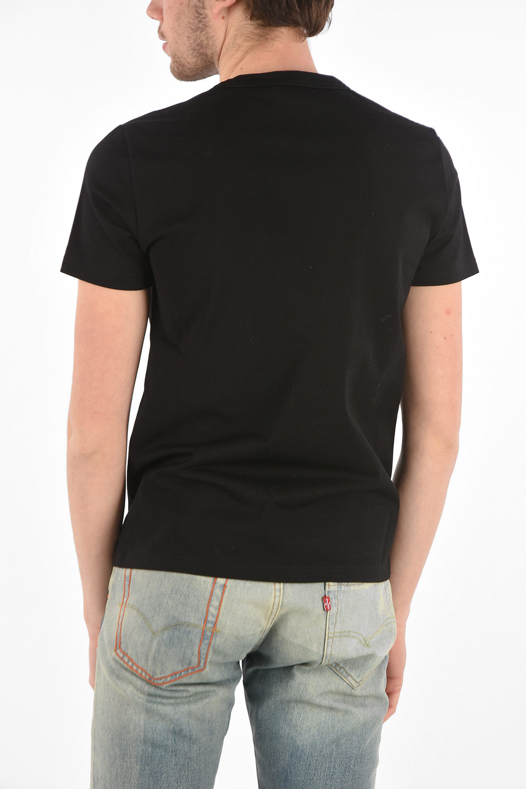 Alexander McQueen T-Shirt Girocollo CHAIN SKULL in Cotone uomo ...