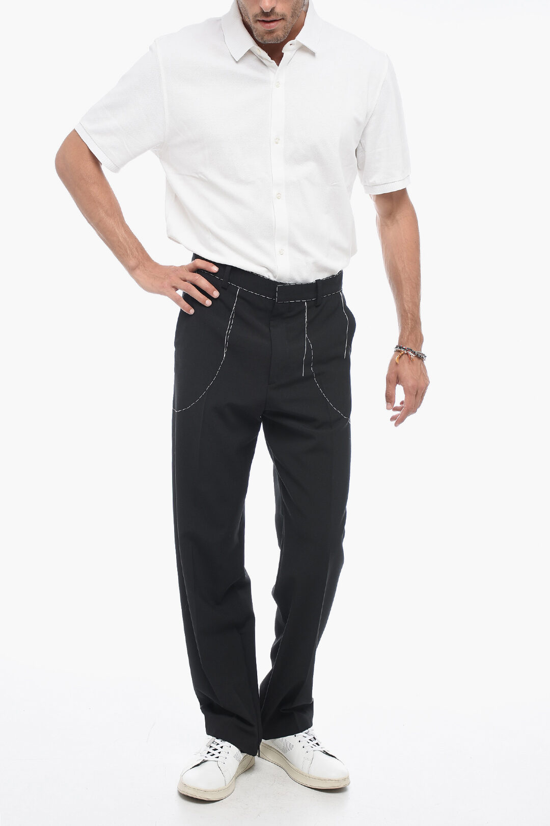 Off-White Tailoring Pants with Stitch Detailing men - Glamood Outlet