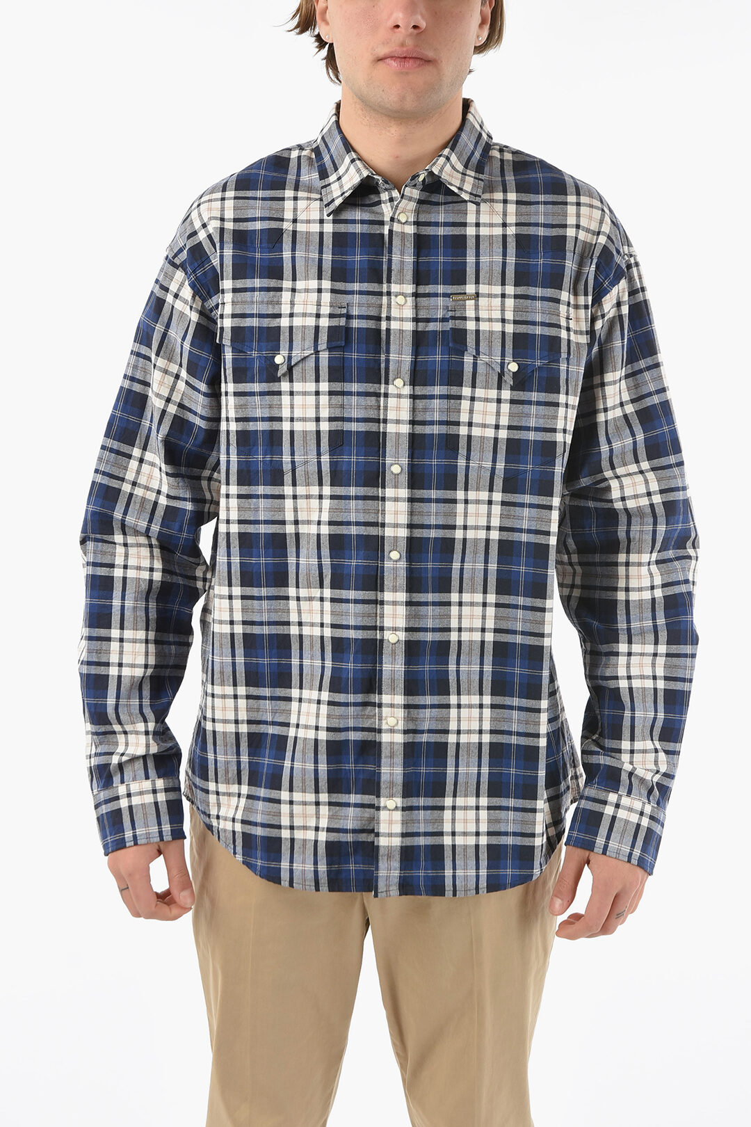 Dsquared2 Tartan Check Pattern Shirt with Flap Pocket men - Glamood Outlet