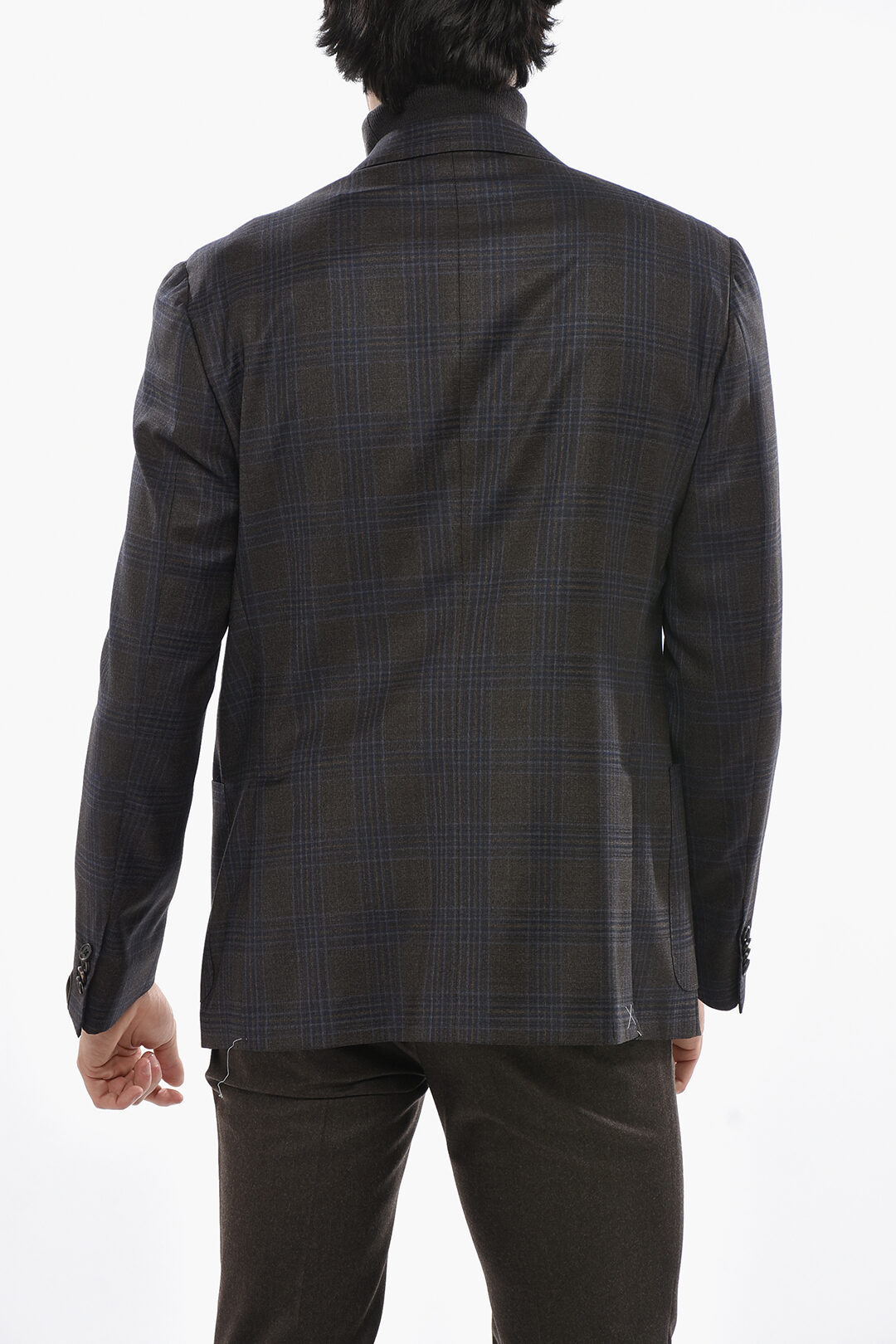 Corneliani Tartan Patterned ACADEMY LIGHT Half-lined Blazer men ...