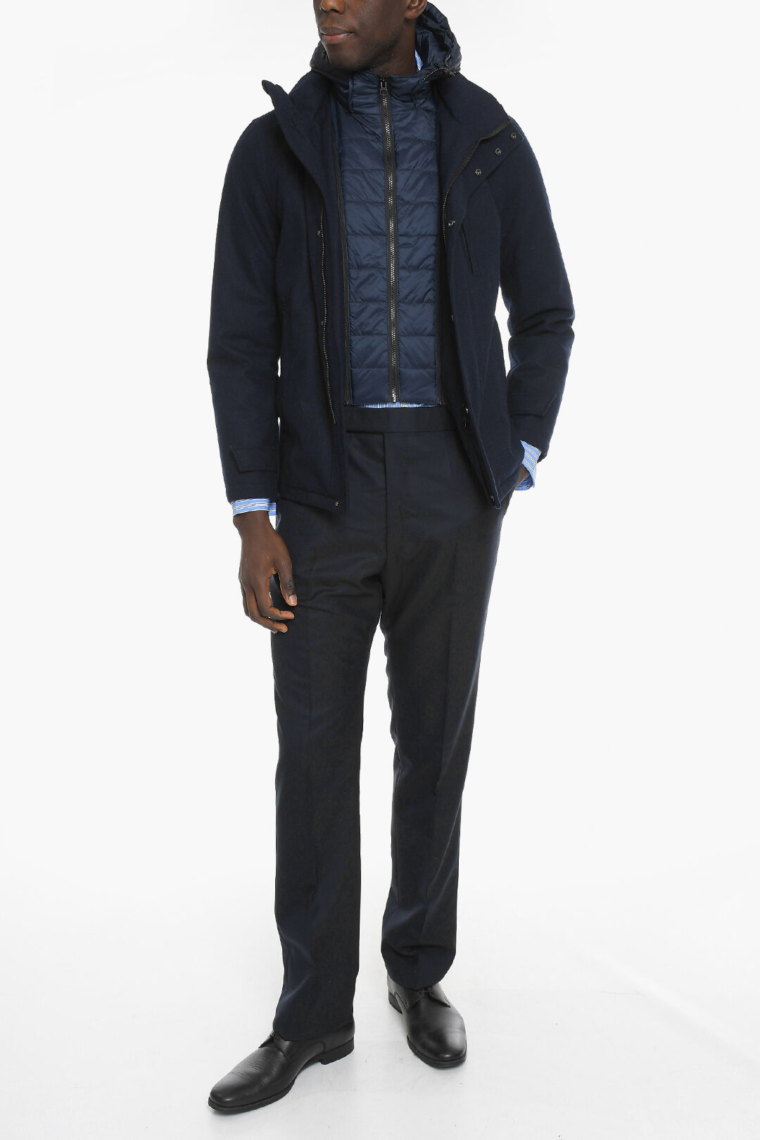 Adhoc Tech Wool Jacket with Internal Removable Bomber men - Glamood Outlet