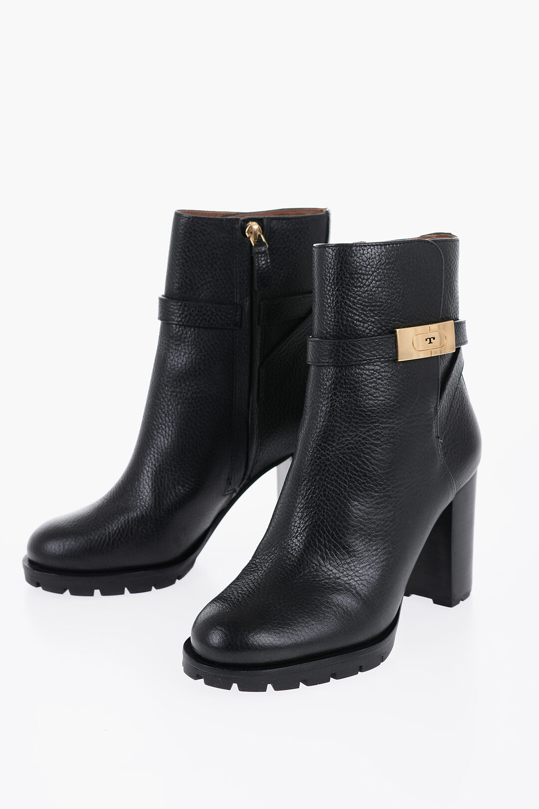 Tory Burch Textured Leather Ankle Boots with Strap women - Glamood Outlet