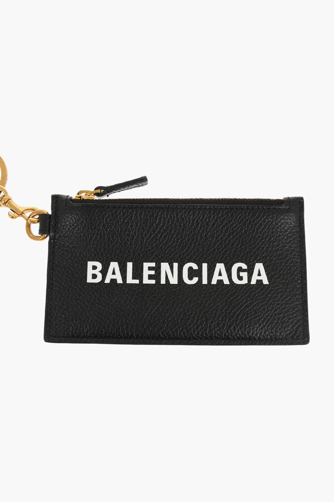 Balenciaga Textured Leather Neck Wallet with Frontal Logo women ...