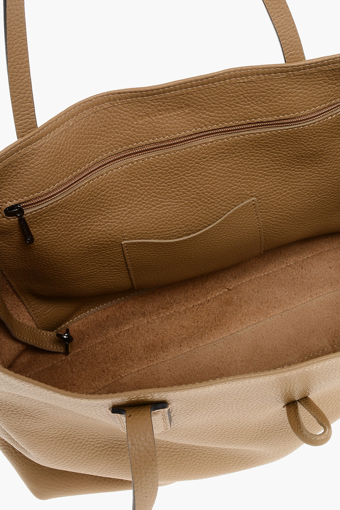 Longchamp Textured Leather Tote Bag with Frog Closure women - Glamood ...