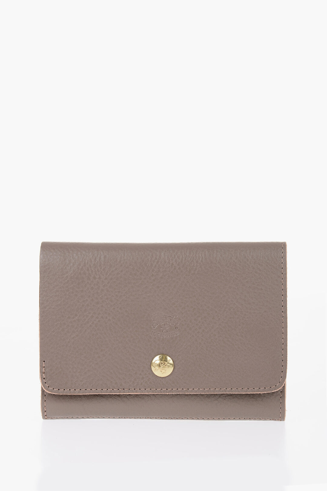 Il Bisonte Textured Leather Wallet with Golden Buttons women - Glamood ...