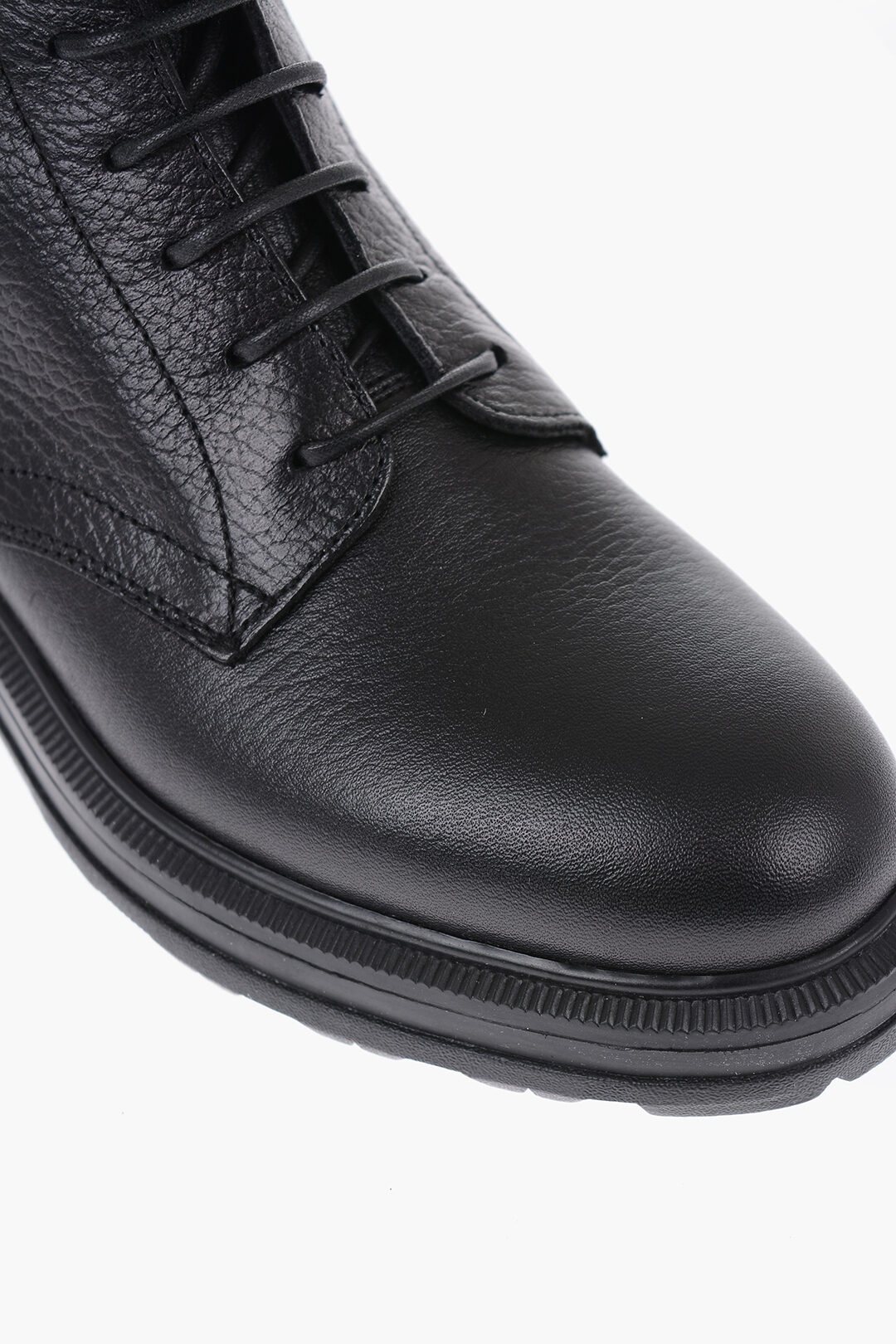 Woolrich Textured Leather WORK BOOT Combat Boots with Zip women ...