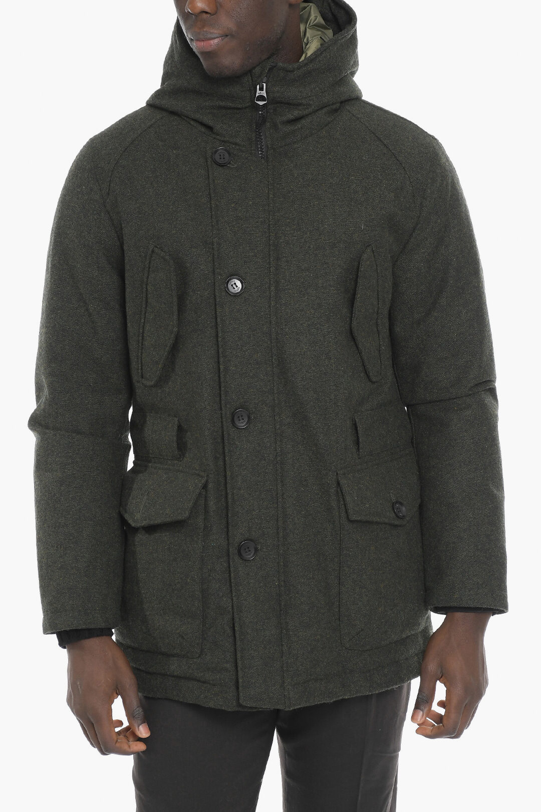 Adhoc THE BOLD PARKA Multipocket Parka with Removable Down Jacket men ...